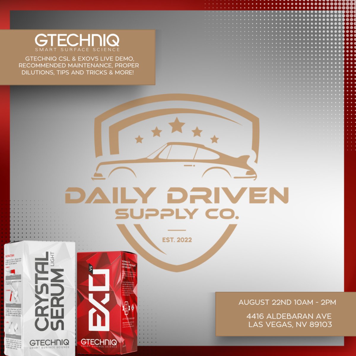 Gtechniq Open House @ Daily Driven Supply Co