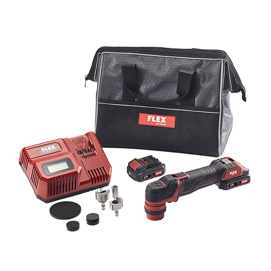 Flex PXE-80 Cordless Mini Polisher - Multi Polisher Kit
